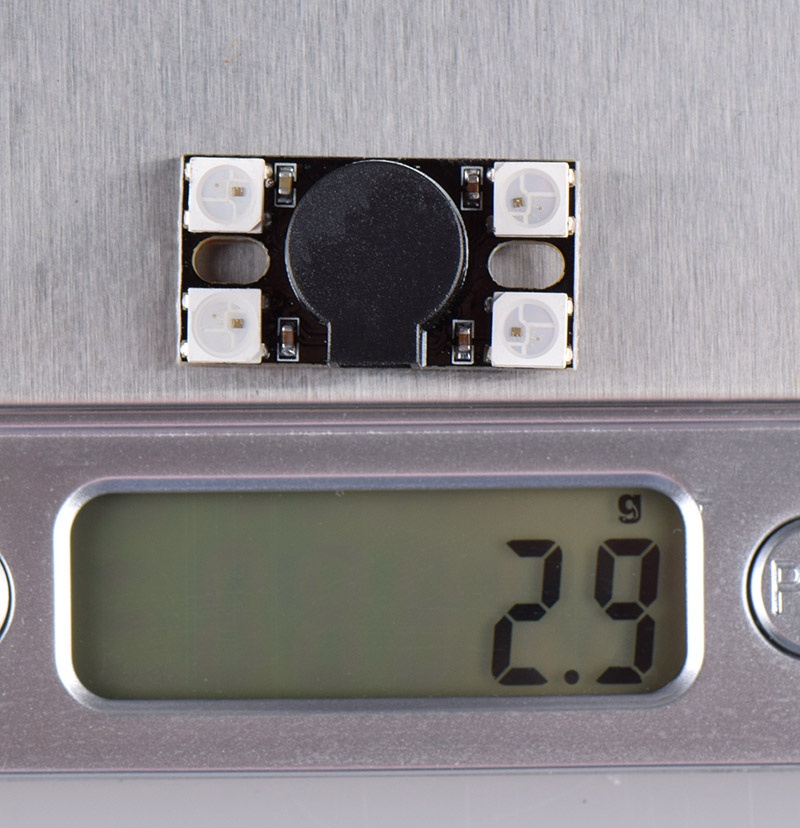 JHEMCU BZ110DB LED alarm buzzer WS2812 programmable BF CF INAV F4 F7 H7